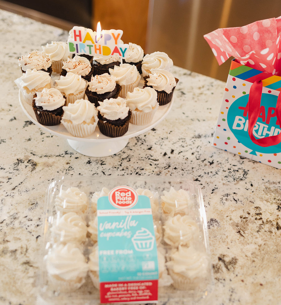 Retail - Overnight Shipping - 48ct Vanilla Cupcakes – RedPlateFoods