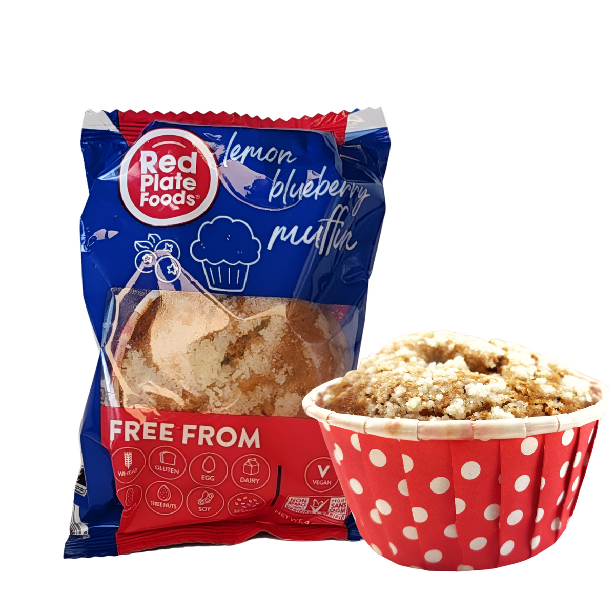 Retail - Muffins Lemon Blueberry | 12 individually wrapped – RedPlateFoods