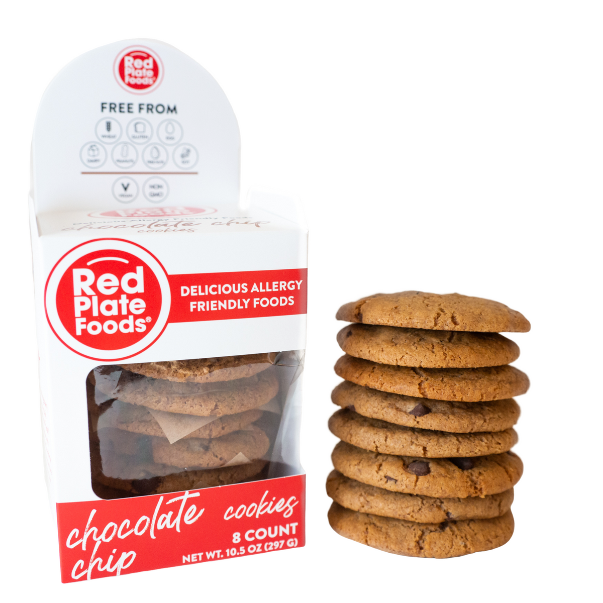 Retail - Cookies Chocolate Chip - 6 boxes | 48 cookies – RedPlateFoods